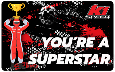 Gift Cards and eGift Cards | K1 Speed